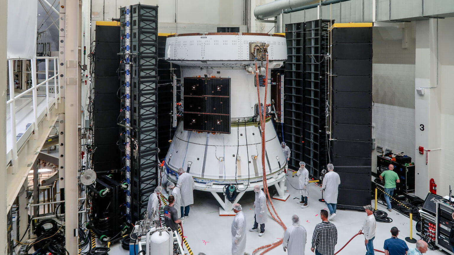 Artemis Ii Orion Service Module Completes Acoustic Testing Artemis
